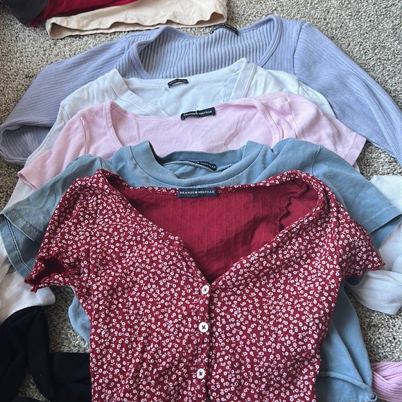 Brandy Melville | Tops | Brandy Melville Pack Of 5 Tops | Poshmark